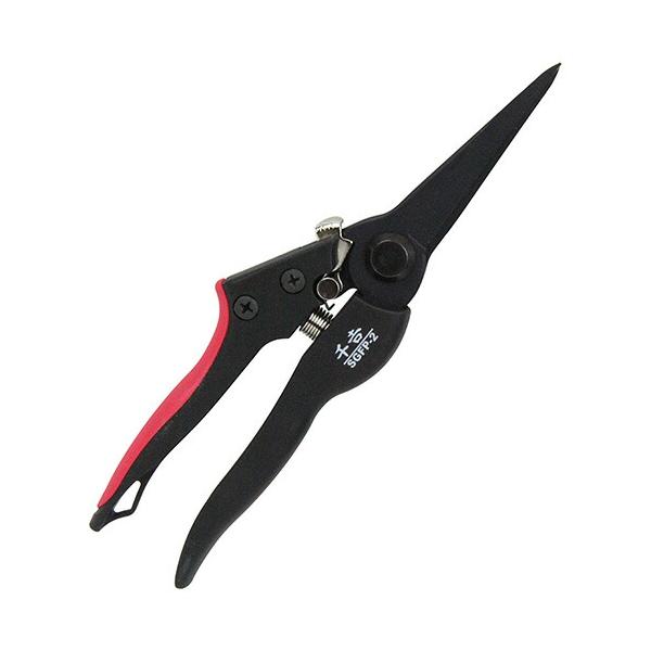 JANコード  4977292628174ブランド名  千吉商品名  ＧＦ剪定鋏　芽切規格  SGFP-2商品サイズ  幅55 ×高さ193 ×奥行き19mm重量140ｇ用途  剪定・整枝作業用。機能・特徴  グラスファイバーハンドル採用で...