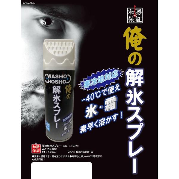 ■俺の解氷スプレー　スクレーパー　キャップ付■WA-KS420容量　420ｍｌJAN　4938463801109素早く浸透　氷・霜を溶かします主成分：エタノール　エチレングリコール