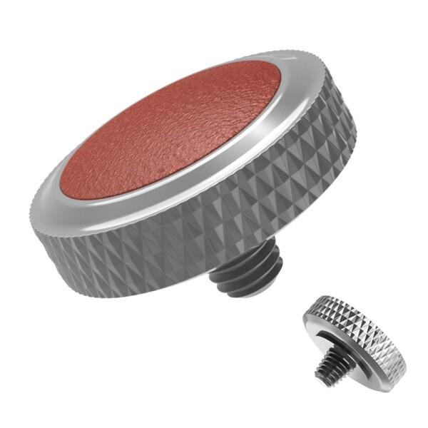 ソフトレリーズ シャッターボタン グレー + 茶色 Fuji Fujifilm X-T30 III X half X-E5 GFX100RF X-M5 X-T50 X100VI X100V X-T5 X-T4 X-T30 X-T20 X-T...