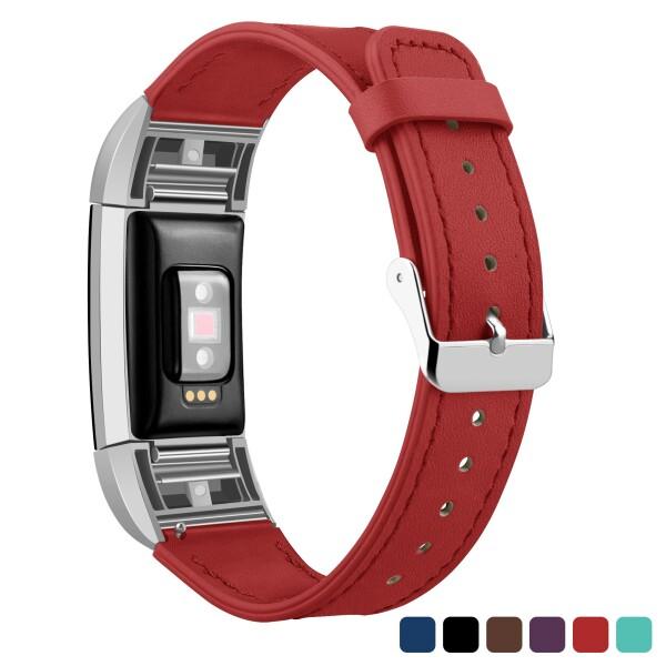 Kutop For Fitbit Charge 2 バンド, 高品質な革 交換用バンド スマートウォッチベルト商品コード：66079689850
