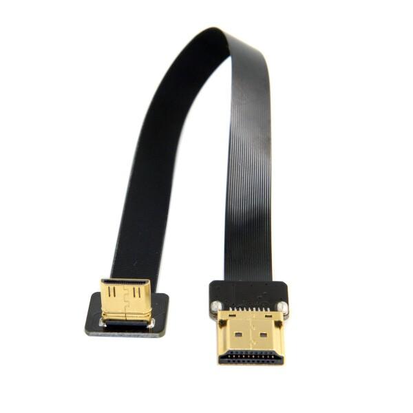 chenyang CYFPV アップアングル 90度 FPV ミニ HDMI オス→ HDMI オス FPC フラットケーブル FPV HDTV マルチコプター 空撮用 20cm商品コード：66079690487型番：8541675930サ...