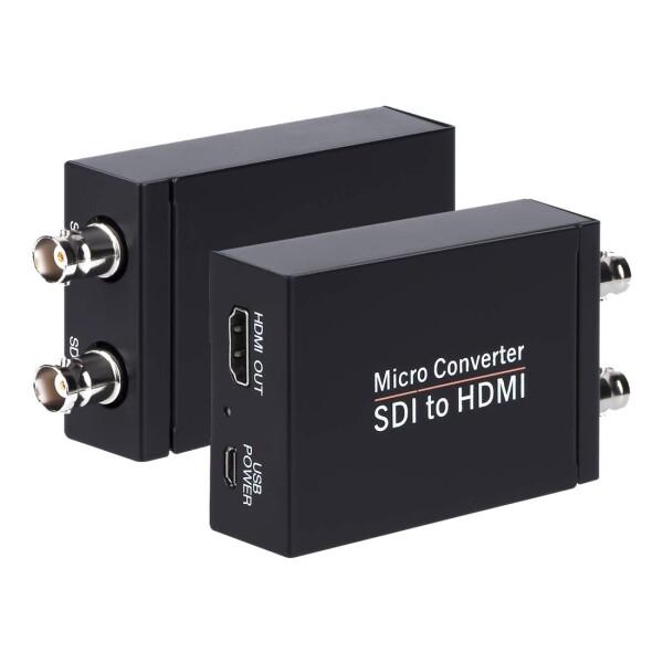 SDI to HDMI コンバーター SDI/HD-SDI/SD-SDI to HDMI変換器 sdi hdmi 変換 1080P ESD保護機能搭載商品コード：66079691357【SD / HD / 3G-SDI入力】SDIからHDM...