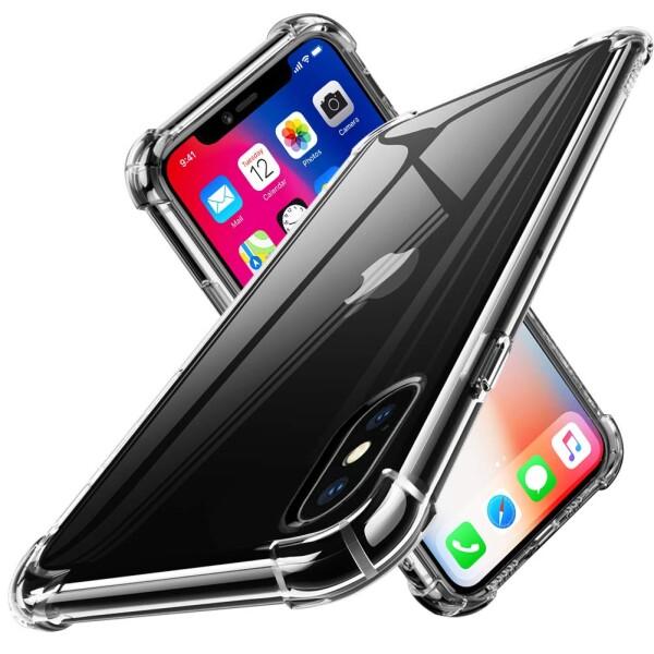 TLOMPLO 対応 iPhone x/xs 用の ケース クリア TPUカバー 耐衝撃 米軍MIL規格取得 車載ホルダー 指紋防止 カメラ保護 黄変防止 衝撃吸収 透明 薄型 軽量 滑り止め 柔軟 アイフォンxケース 透明(5.8インチ)...