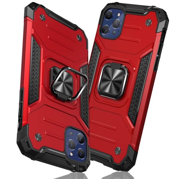 TMUJWS iPhone 12 用ケース/iPhone 12 Pro 用ケース リング 衝撃吸収 耐衝撃 TPU+PCバンパー 二重構造 米軍MIL規格 全面保護カバー 滑り防止 車載ホルダー対応 擦り傷防止 滑り止め 軽量 薄型 アイフ...