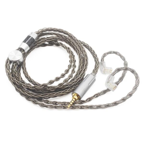 Youkamoo 2.5mm バランス 8芯 編組 銀メッキ線 アップグレードケーブル 音質調節 耳掛型 交換用ケーブル ZSN Pro ZS10 Pro NF2u KZ ZSX QDC IEMs (QDC)商品コード：6607969210...