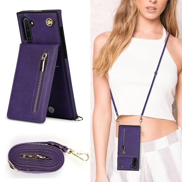 Galaxy Note9 SC-01L SCV40 対応 スマホ ケース Galaxy Note9 肩掛け 首かけ 斜めがけ ショルダー ケースGalaxy Note9 財布型 ケース Galaxy Note9 PU皮革カバー Galaxy...