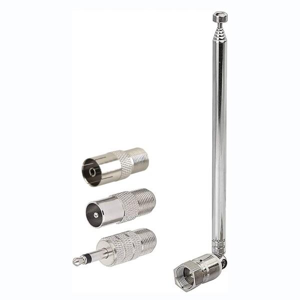 BINGFU FM 伸縮式アンテナキット 75 Unbal F-connector ラジオ交換用アンテナ テレビ AM FM ラジオ ステレオ レシーバー Bose Wave Radio などに商品コード：66079692822型番：JPB...