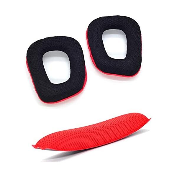 TDITD For Logitech G35 G431 G30 G930 G430 F450 G231 イヤーパッド イヤークッション 交換用耳パッド red商品コード：66079693058型番：G35-hong-E+Tカラー：G35 h...
