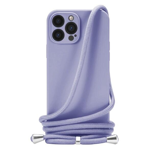 Handodo Apple iPhone 13 Pro Max 用 ケース iPhone 13 Pro Max カバー ネック ショルダー ストラップ付き スマホ シリコン カバー 紐付き 斜めがけ 織りストラップ付き 調節可能なショルダー...