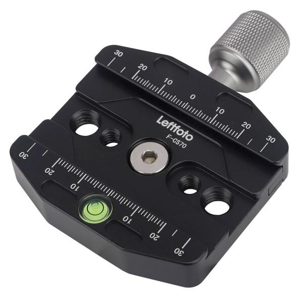 Leftfoto 70mm クイックリリースクランプ Arca Swissスタイルプレート対応 三脚ボールヘッドユニバーサルクイックチェンジシート、一脚ヘッド、三脚クイックリリースプレート。商品コード：66079693928型番：F-CS7...