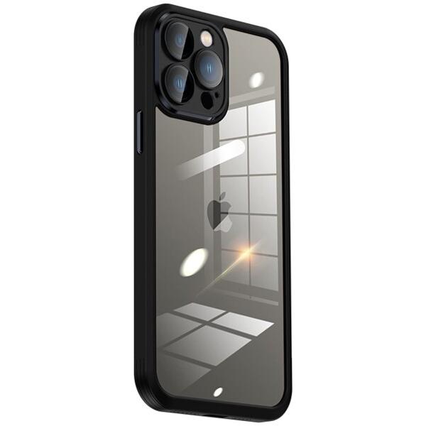 Donocao iphone 13 pro max用ケース シリコン耐衝撃 クリアアクリルバックプレート 強化ガラスカメラフィルム付き 全面保護 軽薄型 フィット感 黄変防止 指紋防止 iphone 6.７インチ アイフォン13pro ma...