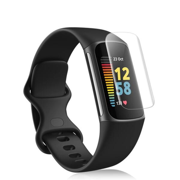 ELMKFor Fitbit Charge 5 / Charge 6 フィルム フィットビット チャージ5 / チャージ6 保護フィルム TPU製・縁を浮かない・高透過率・超薄型・指紋防止・画面鮮やか高精細・貼り付け簡単 Fitbit Ch...