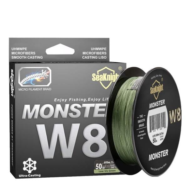 SeaKnight Monster w8編組ライン8ストランドWeaves 300M 500Mスーパー滑らかなPE編組マルチフィラメントナイロン釣りラインの海釣り15 ? 100lb商品コード：66079695273型番：L-W8-500-...