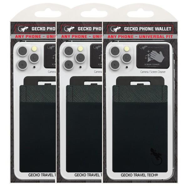 Power Strap Card Pocket, Secure Card Holder for Back of Phone, Stretchy Fabric Cell Phone Wallet Stick On Credit Card Ca...