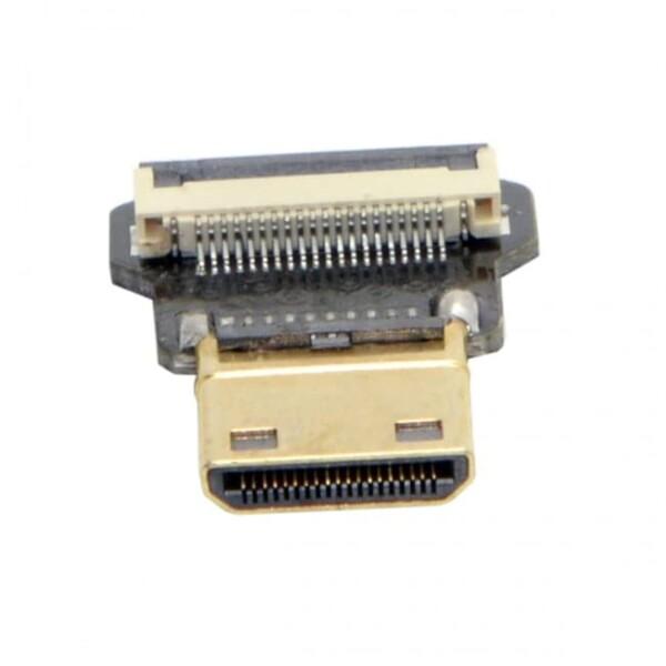 JSER CYFPV ミニ HDMI タイプ C オスコネクタ FPV HDTV マルチコプター用 航空写真商品コード：66079695739型番：CN-017-MA-FBAカラー：ブラック ミニ HDMI ストレートSKU: CN-017...