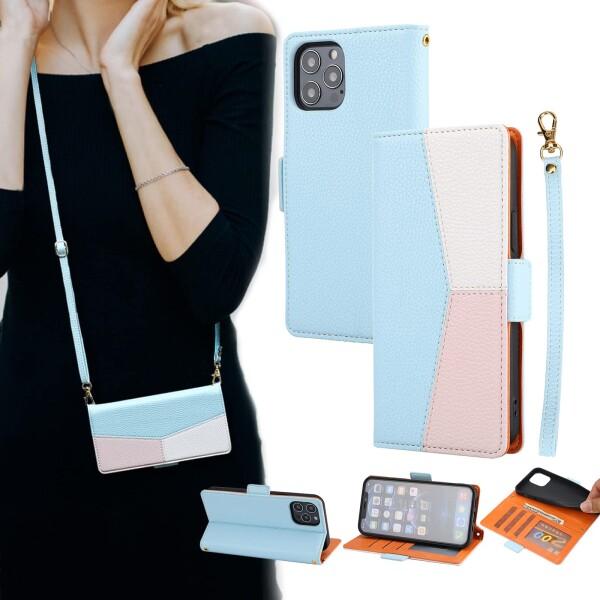 Handodo iPhone 13 Proケース 手帳型 スマホケース ストラップ付き iPhone 13 Proケース ショルダー iPhone 13 Proケース おしゃれ 韓国 高?PUレザー スマートフォンカバー カード収納 耐衝撃...