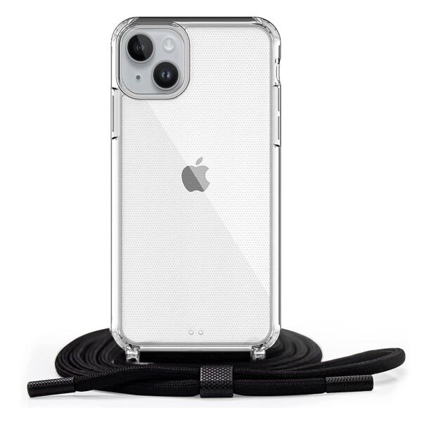 Handodo Apple iPhone 14 Plus 用 ケース iPhone 14 Plus カバー ネック ショルダー ストラップ付き スマホ シリコン カバー 紐付き 斜めがけ 織りストラップ付き 調節可能なショルダー クロスボデ...