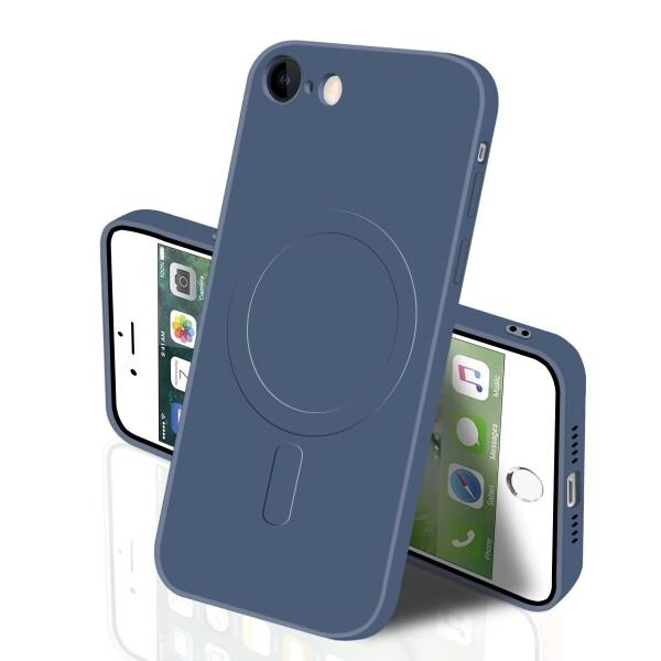 JOUMIN YAO For IPhone SE2 IPhone SE3 IPhone7 IPhone8 MagSafe ケース マグネット搭載 シリコン アイフォンSE3 カバー スマホケース 全面保護 耐衝撃 液体シリコーン 薄型 ワイ...