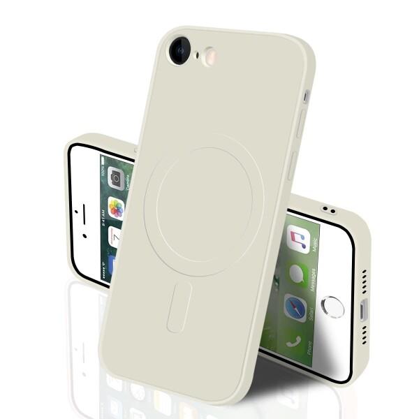 JOUMIN YAO For IPhone SE2 IPhone SE3 IPhone7 IPhone8 MagSafe ケース マグネット搭載 シリコン アイフォンSE3 カバー スマホケース 全面保護 耐衝撃 液体シリコーン 薄型 ワイ...