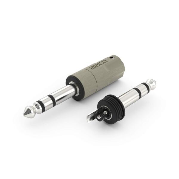 aeco TRS Plug 6.3mm Stereo, AT6-1231S, 1pcs/1set, Silver Plating商品コード：66079697933型番：AT6-1231Sカラー：シルバーMade by CNC lathing...