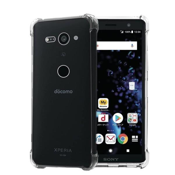 FOR Sony Xperia XZ2 Compact SO-05K 用の保護ケース FOR Sony Xperia XZ2 Compact SO-05K 用のTPU素材製 スマホケース 透明 スリム ソフト薄型 耐衝撃 FOR Sony ...