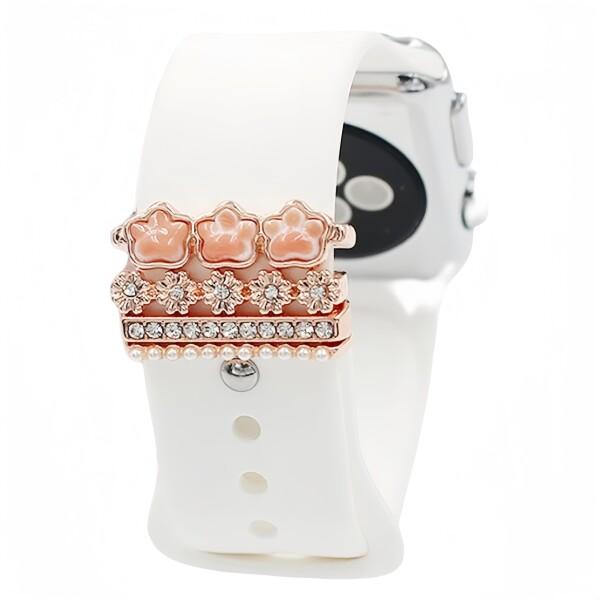 猫の爪 腕時計の装飾 腕時計バンド アクセサリー For iwatch バンド 10 9 8 7 6 Fitbit Sense/Versa 3/ Charge 5/HUAWEI WATCH FIT/Amazfit アップルウォッチ バンドチ...