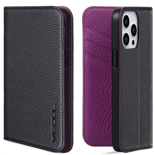 VISOUL iPhone 12 ケース 手帳型 本革 iPhone 12Pro ケース レザー スマホケース カード収納 携帯ケース 全面保護 マグネット 横置きスタンド機能付き iPhone 12 Pro ケース iphone 12Pr...