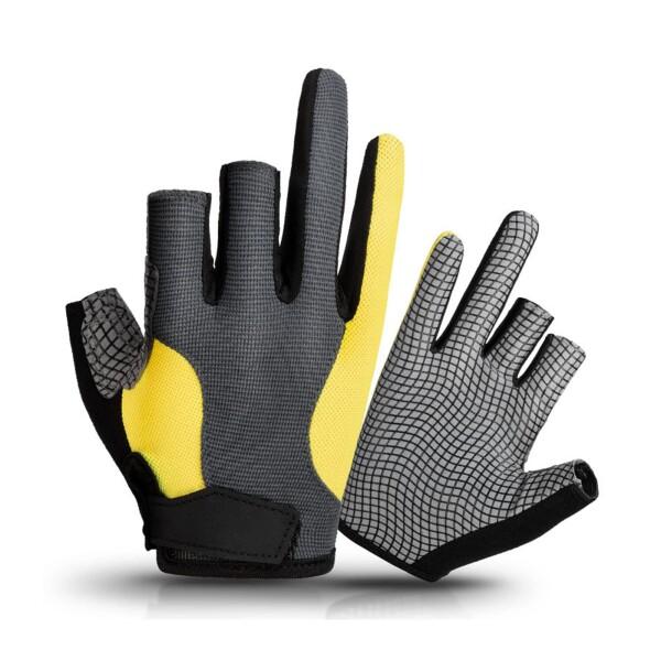 SunGoddy フィッシンググローブ 3本切り 釣り 手袋 スポーツ アウトドア 釣りグローブ 滑り止め 通気性 春夏用 メンズ レディース 男女兼用商品コード：66079699484型番：G1090-XBK-4サイズ：Lカラー：イエロー...