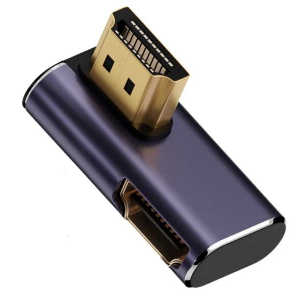 fine-R 8K HDMI 2.1 アダプタ L字 L型 48Gbps HDMI延長 アダプター コネクタ 方向変換 8K 60Hz 4K 120Hz HDR カーナビ Switch テレビ HDTV Roku Xbox 360 PS4 ...