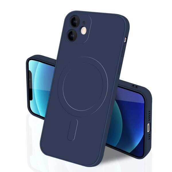 JOUMIN YAO For IPhone 12 MagSafe ケース マグネット搭載 シリコン アイフォン12 カバー スマホケース 全面保護 耐衝撃 液体シリコーン 薄型 ワイヤレス充電対応 ストラップホール付き 滑り止め 落下防止 ...