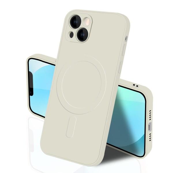 JOUMIN YAO For IPhone 13 MagSafe ケース マグネット搭載 シリコン アイフォン13 カバー スマホケース 全面保護 耐衝撃 液体シリコーン 薄型 ワイヤレス充電対応 ストラップホール付き 滑り止め 落下防止 ...