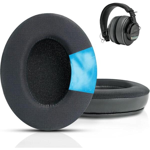 GEVO イヤーパッド イヤークッション 交換用 Sony MDR7506/ MDRV6 / MDR V7 / MDR CD900ST ATH-M50 m50x ヘッドフォンに適用 イヤーカバー パッド カバー 音漏れ防止 PUレザー メモ...