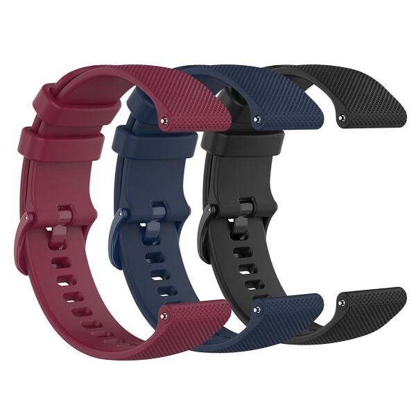 TenCloud Bands Compatible with Amazfit GTR 3 Pro/GTR 3 Band Strap 22mm Quick Release Waterproof Soft Silicone Replacemen...