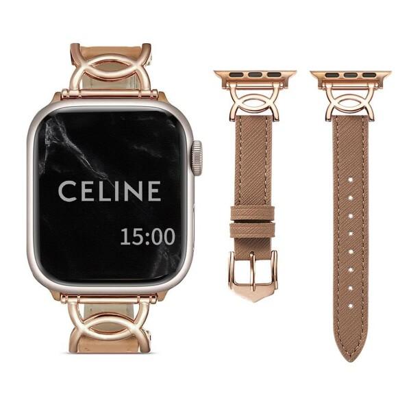 (CASTLELIFE) コンパチブル Apple Watch バンド レザー アップルウォッチ用のバンド 本革 レディース 柔らかい 38mm 40mm 41mm 49mm 46mm 45mm 44mm 42mm 交換ベルト Watch ...