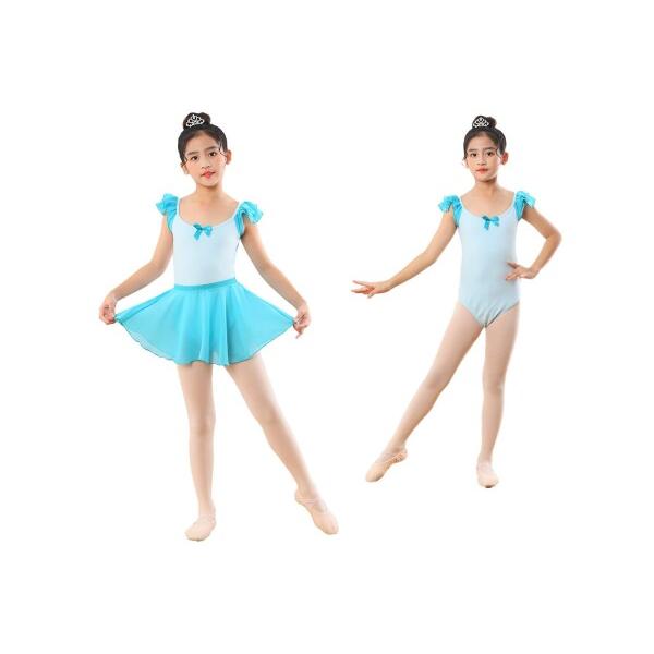 ［Plier］レオタード 子供 バレエ キッズ タイツ セット 女の子 小学生 5 6 7 8 9 10 歳 才 リボン (ブルー, 110)商品コード：66079703022サイズ：110カラー：ブルー【タイツ&amp;レオタード3点セッ...