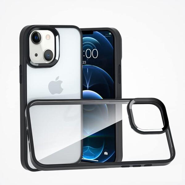 MuZiF iPhone 14 用 ケース クリア iPhone 13 用 ケース クリア 薄型軽量 耐衝撃構造 全面保護 黄変防止 擦り傷防止 透明 PC 背面クリア アイフォン13/14 用 カバー クリアケース（iPhone 13/1...