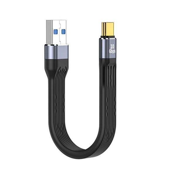 CY 10Gbps USB 3.1 Type C オス - USB3.0 Type A オス フラット スリム FPC データケーブル 13cm ノートパソコン 携帯電話用商品コード：66079703441型番：HX-UC-036-0-13...