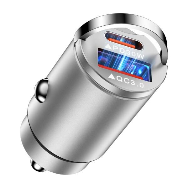 シガーソケット usb 急速充電器 30W iPhone タイプc 2ポート カーチャージャー FodLop 車 充電器 type-cカーチャージャー シガーソケット usb 急速充電器 スマホ用ソケット カー用品 iPhone 16/15...