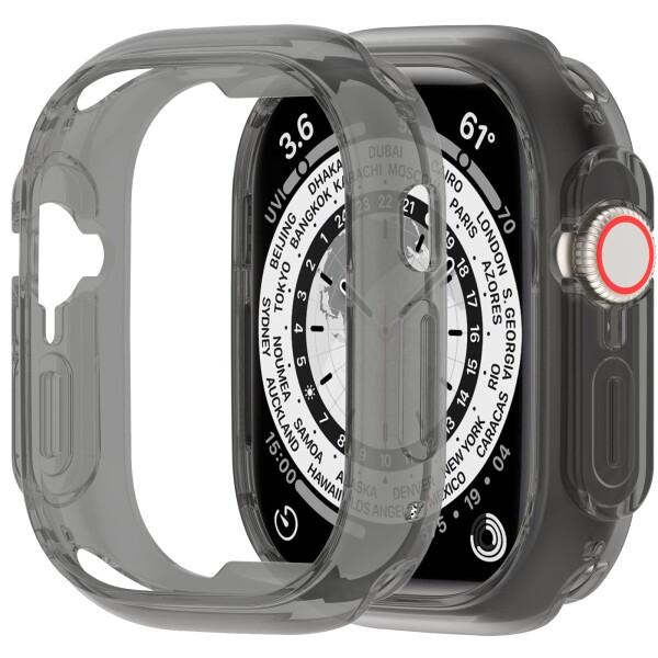 Miimall Apple Watch Ultra 49mm 専用ケース 2022 アップルウォッチ Ultra カバー ソフト TPU材質 ぴったり対応 擦り傷防止 軽量 防衝撃 Apple Watch Ultra 49mm バンパー（ブ...