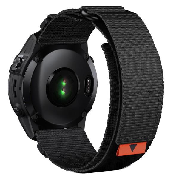 ガーミン Quick Fit 26mm アップグレード済み ウォッチ ナイロンスポーツバンド Garmin Fenix 7X / Fenix 6X / epix Pro 51mm / Fenix 5X / Enduro シリーズ用 調節可能...