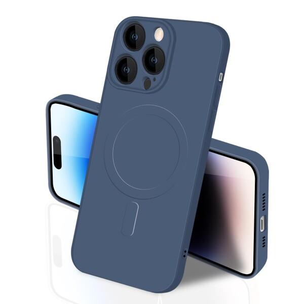 JOUMIN YAO For IPhone 14 Pro MagSafe ケース マグネット搭載 シリコン アイフォン14Pro カバー スマホケース 全面保護 耐衝撃 液体シリコーン 薄型 ワイヤレス充電対応 ストラップホール付き 滑り止...