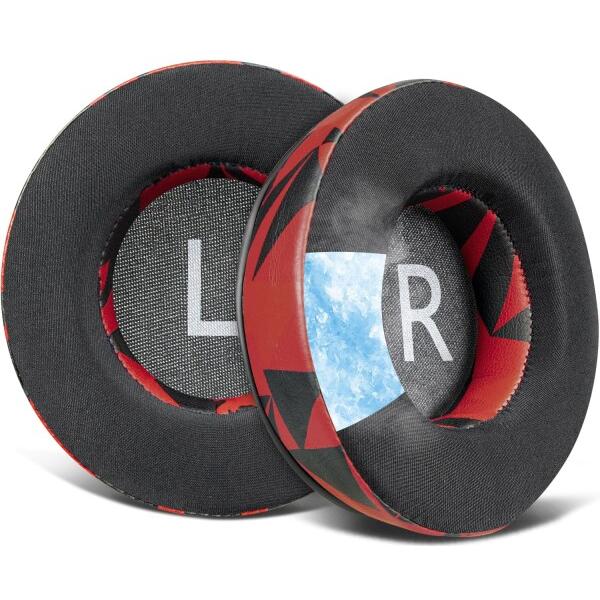 SOULWIT 90mm イヤーパッド 冷却ジェル For JBL Synchros E50 E50BT S500 S700 Wireless ヘッドセット 用 交換 イヤークッション ノイズアイソレーションフォーム パッド 冷感 耳当て ...