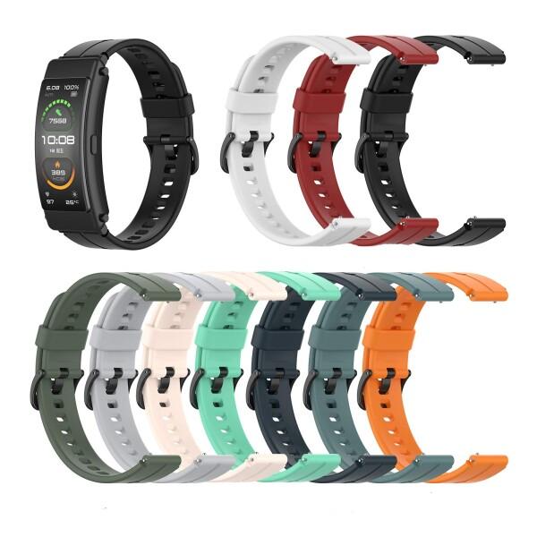 FitTurn Bands Compatible with Huawei TalkBand B6 Watch, Replacement Colorful Silicone Wristband Adjustable Accessory Ban...