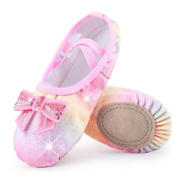 DANSHOW ガールズバレエシューズキッズブライトパウダーシューズバレエ用品ダンス用品ダンスシューズ(幼児/小さな子供/大きな子供)(XJJPWX55-21-33)商品コード：66079705376サイズ：20.5カラー：A-光沢のある-...