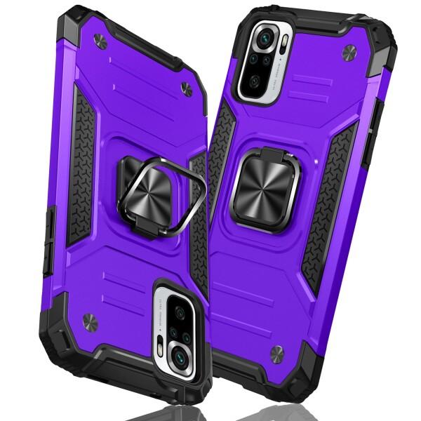 TMUJWS Redmi Note 10 Pro 用のケース リング 衝撃吸収 耐衝撃 TPU+PCバンパー 二重構造 米軍MIL規格 全面保護 滑り防止 車載ホルダー対応 擦り傷防止 滑り止め 軽量 薄型 レッドミー ノート10 pro ...