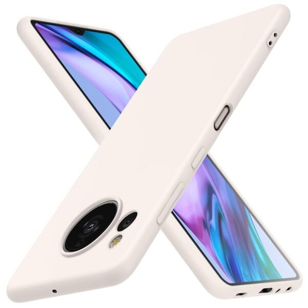 TLOMPLO 対応 AQUOS Sense 7 用の ケース シリコン 薄型 tpu スリム 磨り表面 指紋防止 カバー 柔らかい裏地 SH-53C | SHG10 | SH-M24 ケース 耐衝撃 米軍MIL規格 ワイヤレス充電対応スト...