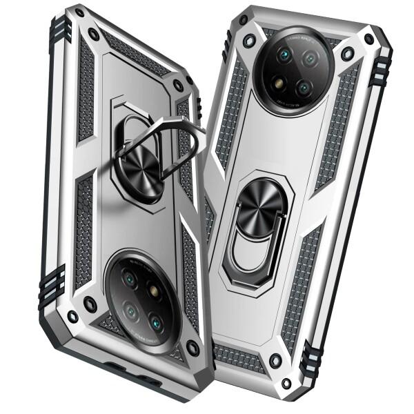 TMUJWS Redmi Note 9T 5G ケース リング付き 耐衝撃 衝撃吸収 傷防止 全面保護 カメラ保護 スタンド付き TPU+PCバンパー 指紋防止対策 シャオミ レッドミー ノート9t 5g ケース 二重構造 360度回転 防...