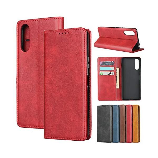 Eastwave for Sony Xperia 10 II (マークツー) SO-41A / SOV43 手帳型 for xperia 10ii so41a ケース 携帯カバー 内蔵マグネット 合成皮革 財布型カバーカード収納 横置きスタ...