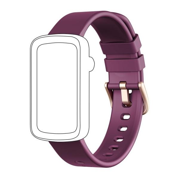 (SHANG WING) スマートウォッチ Lynn2 交換用バンド 幅16mm通用 男女兼用 手首周り 最大22CM 最小13CM 調整可能(Purple)商品コード：66079706485カラー：パープル「幅広い適用範囲」:スマートウォ...