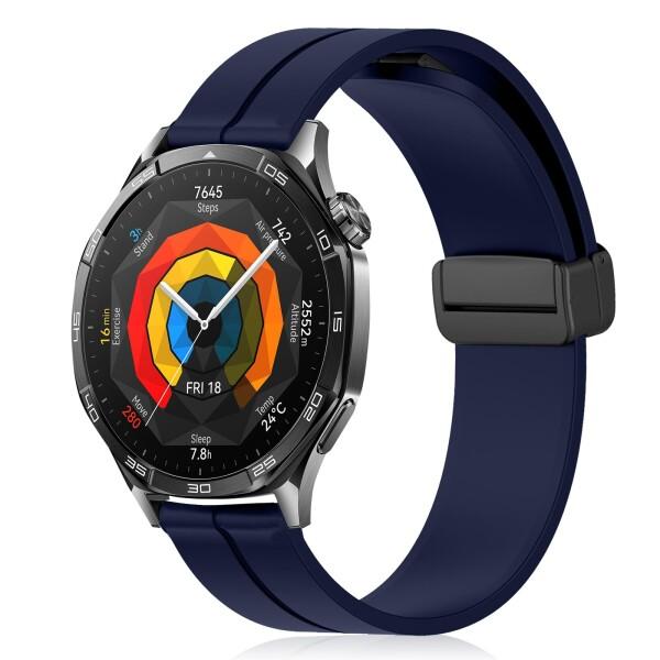(RicYeel) 22mm 磁気付き シリコンバンド Huawei Watch GT 6/6 Pro/5 Pro/GT 5/4/3/2/1 (46mm) 対応 交換ベルト マグネット付き 装着簡単 柔らかい ストラップ スポーツ 替えベル...